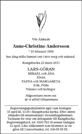 Dödsannonser - Sök efter dödsannonser på familjesidan.se