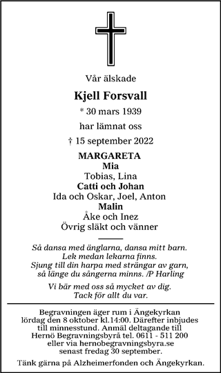 Dödsannonser - Sök efter dödsannonser på familjesidan.se